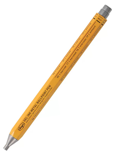 Hemijska olovka - DAYS, Metal Ballpoint, Yellow