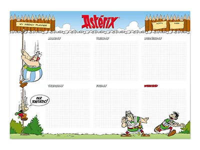 Stoni planer A4 - Asterix, Weekly