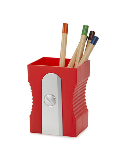 Čaša za olovke - Sharpener, Red