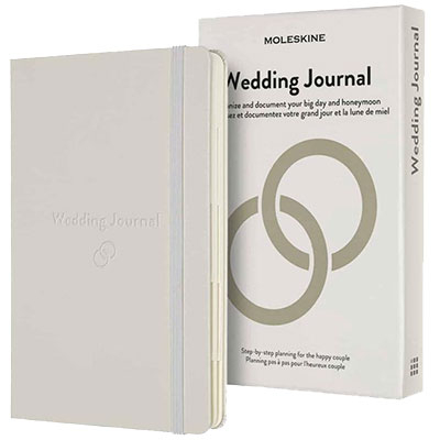 Agenda - Moleskine, Passion Journal, Wedding, Pearl White