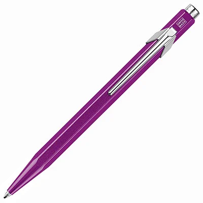 Caran d'Ache 849 Ballpoint Pen, Popline Metal-X, Purple