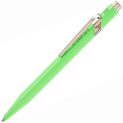 Caran d'Ache 849 Ballpoint Pen, Popline Metal-X, Green Fluo