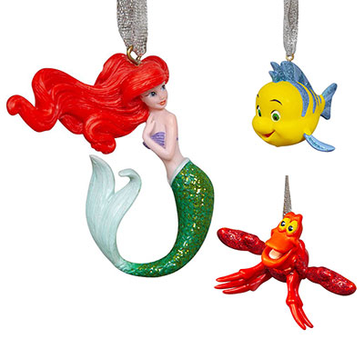 Set novogodišnjih ukrasa - Disney, Little Mermaid, 1/3