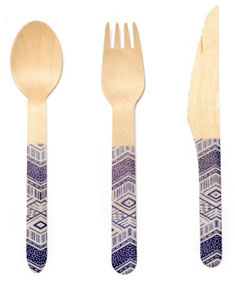 Wood Cutlery Tribal