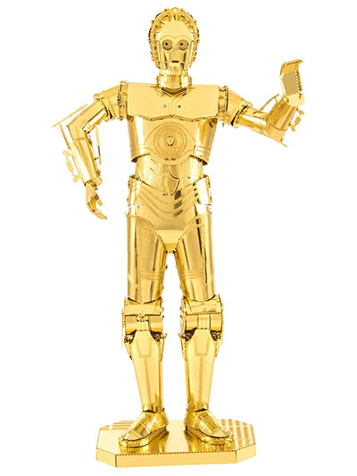 3D metalna maketa - Star Wars, Robot C-3PO gold