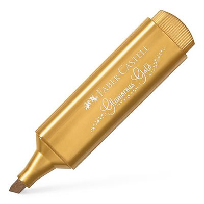 Faber-Castell flomaster textliner - metalic gold