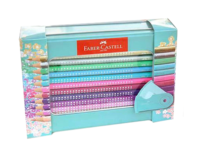 Faber-Castell Sparkle 201641 Gift Set 20 Coloured Pencils and 1 Sleeve Mini Sharpener