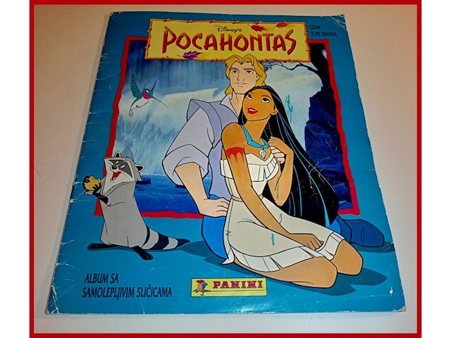 Walt Disney PANINI POCAhontas album za sličice ✿✿✿