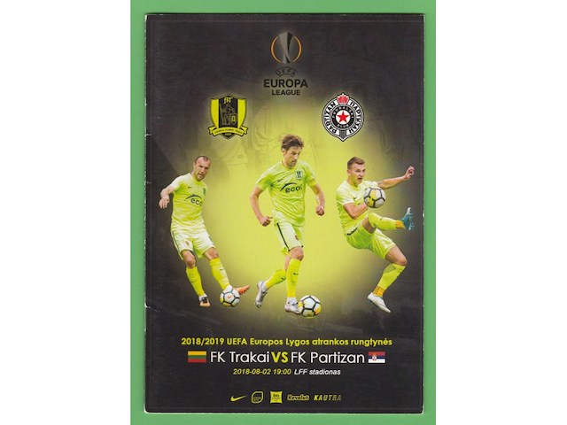 Trakai - Partizan 02.08.2018. Program sa utakmice