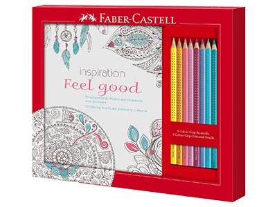 Faber-Castell Feel Good Colouring Set - 8 Colour Grip Pencils