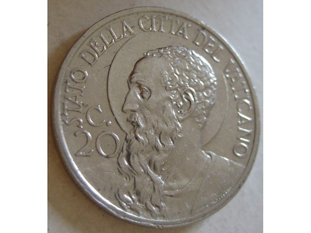 Vatikan 20 centesimi 1934