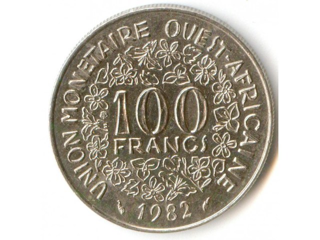 Zapadna Afrika 100 francs 1982 UNC
