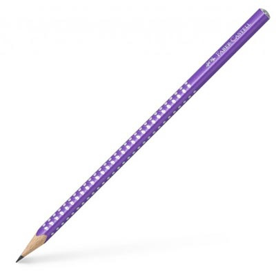 Faber-Castell grafitna olovka - Grip, HB, Sparkle pearl purple