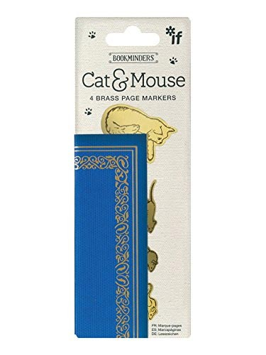 Bukmarker - Bookminders Brass Cat & Mouse