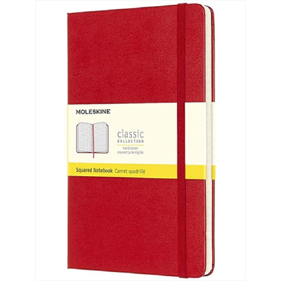 Moleskine Large Squared Notebook Red (Moleskine Srl)