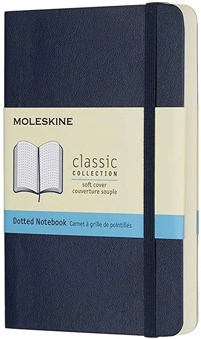 Moleskine Sapphire Blue Pocket Dotted Notebook Soft