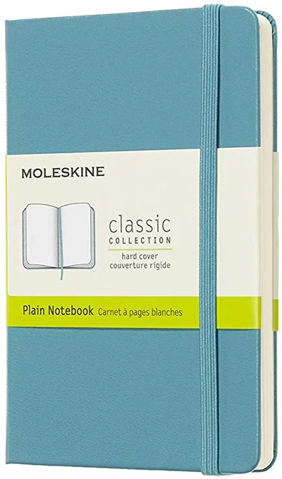 Moleskine Classic Notebook Pocket Plain Hard Cover Reef Blue