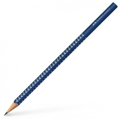 Faber-Castell - Grafitna olovka, grip, HB, sparkle teget