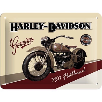 Znak, 15x20 Harley-Davidson Flathead