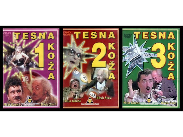 DVD TESNA KOŽA 1, 2, 3