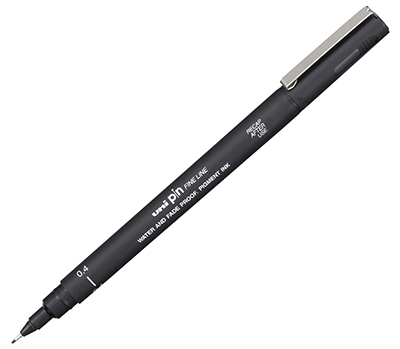 Uni Marker Pin, Crni, 04-200