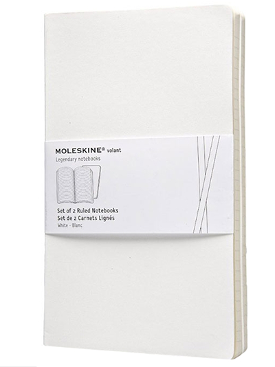 Moleskine - Set of 2 Notebooks, White - Large