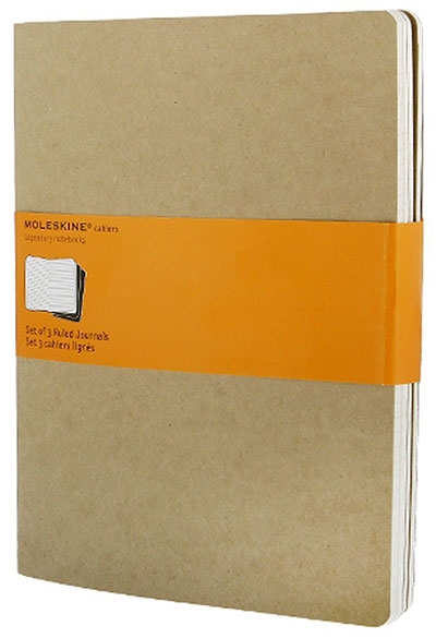 Moleskine - Set of 3 Notebooks - Extra Large, Brown