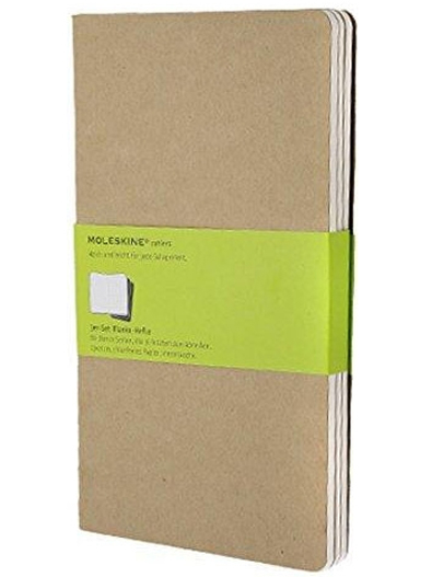 Moleskine - Set of 3 Notebooks, Brown