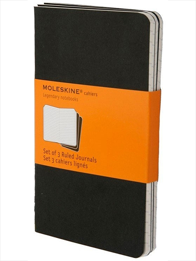 Moleskine - Set of 3 Notebooks, Black