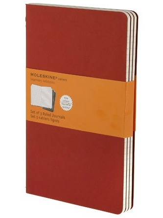 Moleskine - Set of 3 Notebooks, Cranberry Red - Extra Large