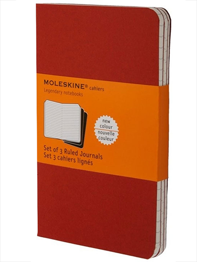 Moleskine - Set of 3 Notebooks, Cranberry Red