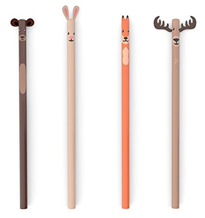 Kikkerland Woodland Pencils Set Of 4