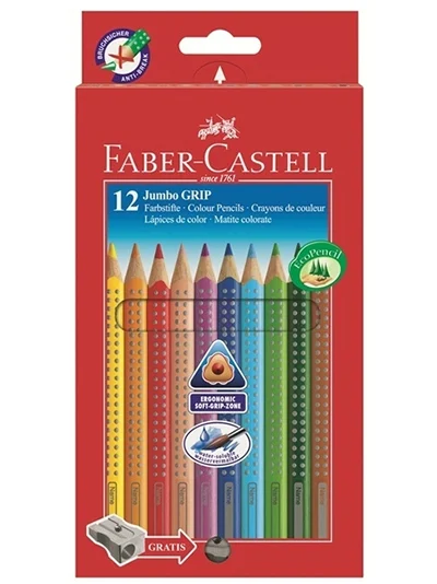 Faber-Castell drvene bojice grip jumbo 1/12