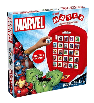 Board Game Match - Marvel, Crazy Cube Game