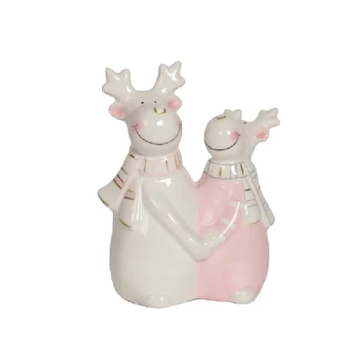 NG Dekoracija - Reindeer Couple, 13 cm