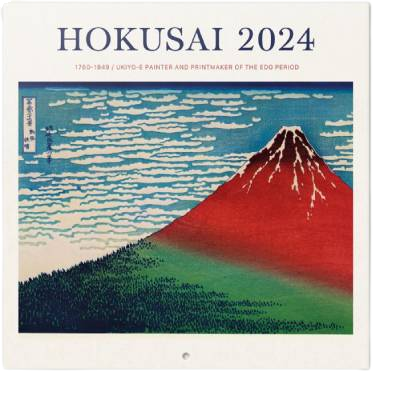 Zidni kalendar 2024 - Hokusai, 30x30 cm