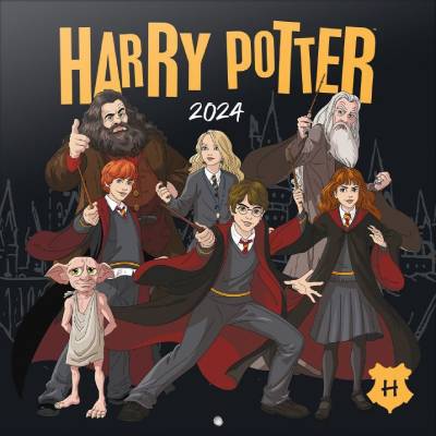 Zidni kalendar 2024 - Harry Potter Cartoon, 30x30 cm