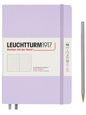 Agenda Medium A5 Hardcover - Leuchtturm, 249 PG Dotted Lilac