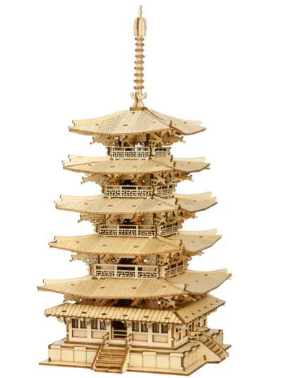 3D Puzla - Wooden, Five Storied Pagoda