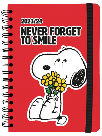 Agenda A5 2023/24 - Snoopy, Never Forget To Smile