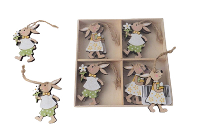 USK viseća dekoracija set 8 - Rabbit Boy and Girl