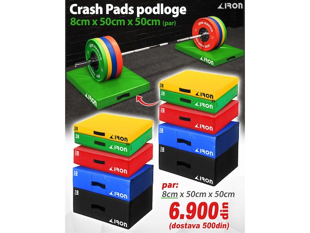 Crash Pads podloge / Crash Pads strunjače par 8x50x50cm
