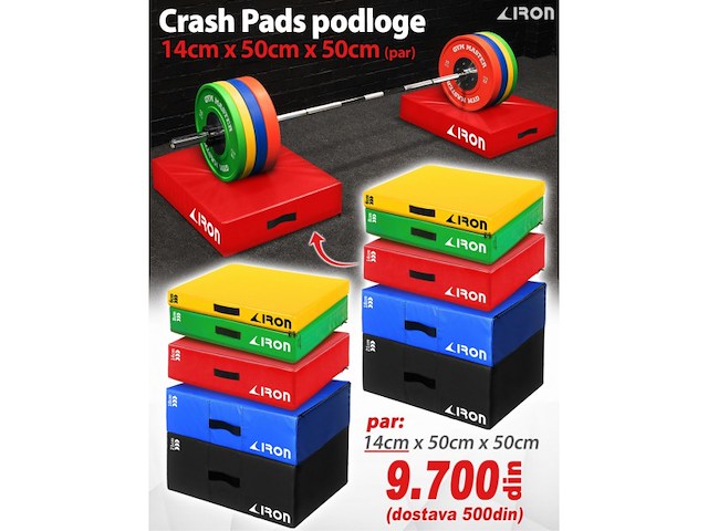 Crash Pads podloge/ Crash Pads strunjače par 14x50x50cm