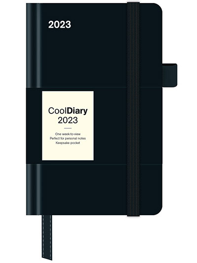 Agenda 2023 - Cool, Black, 9x14 cm