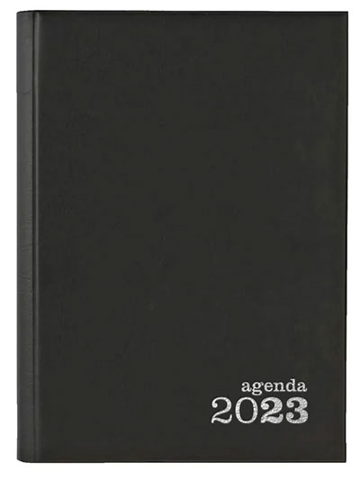 Agenda 2023 - Desk Daily, Classic Black, 14.7x21 cm