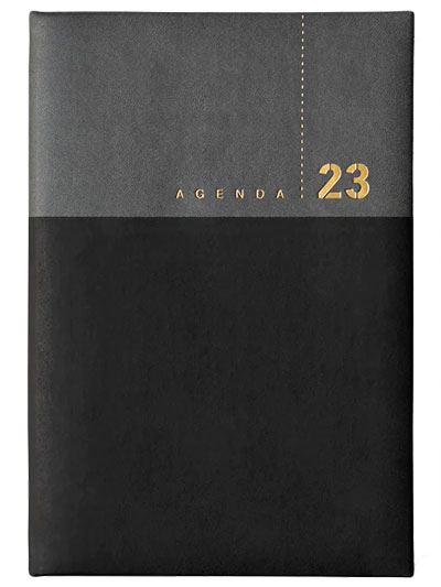 Agenda 2023 - Desk Daily, Vintage Black, 14.7x21 cm