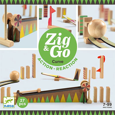 Igra lančanih reakcija - Zig & Go, Curve, 27 pcs