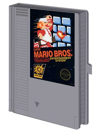 Agenda A5 - Nintendo Nes - Super Mario, Bros Cartridge