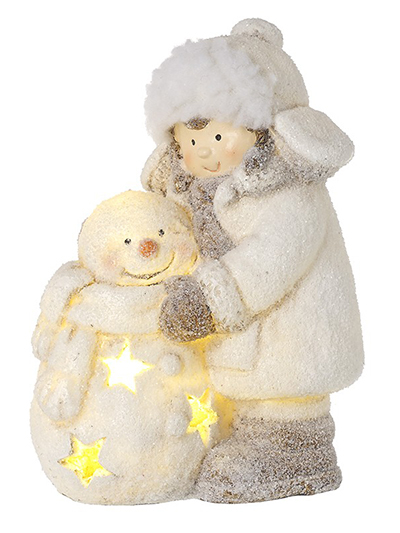 NG Figura - Boy With Light Up Snowman