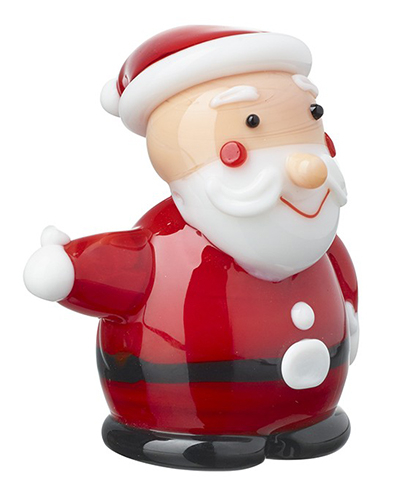 NG figura - Coloured glass, standing Santa